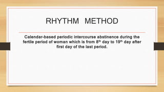 Contraception | PPTX