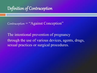 Contraception | PPTX