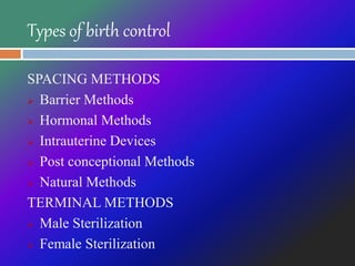 Contraception | PPTX