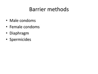 Contraception | PPTX