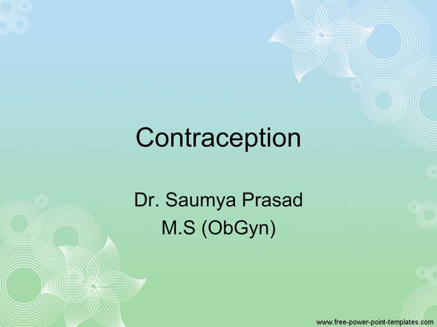 Contraception | PPT