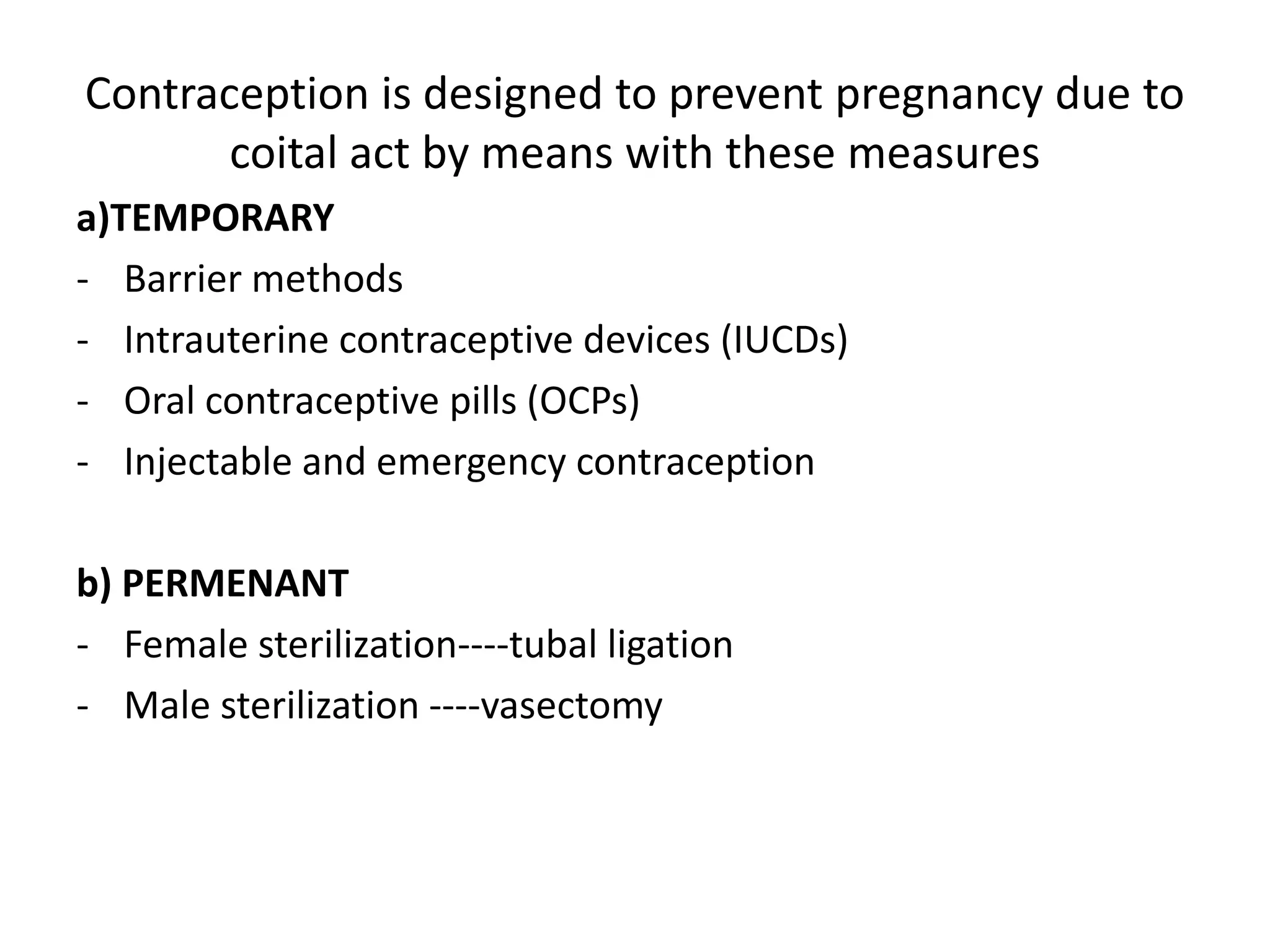 Contraception | PPT | Pregnancy | Reproductive Health