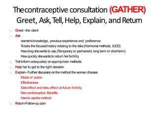 Contraception | PPTX | Birth Control | Reproductive Health