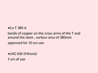 CONTRACEPTION METHODS , Advantages and disadvantages | PPTX