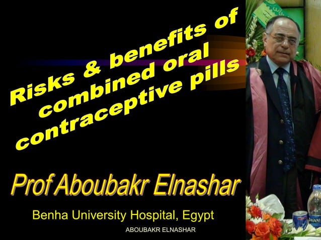 Risks And Benefits Of Combined Oral Contraceptive Pills Ppt
