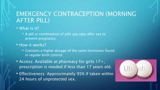 Contraception preject presentation | PPTX