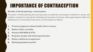 Exploring Contraception: Methods & Benefits | PPTX