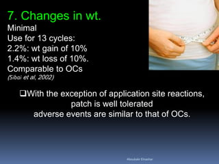 TRANSDERMAL HORMONAL CONTRACEPTION Prof. Aboubakr Elnashar | PPT