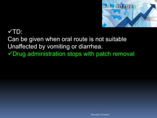 TRANSDERMAL HORMONAL CONTRACEPTION Prof. Aboubakr Elnashar | PPT