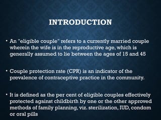 Contraceptive Methods for 3rd MBBS Community Medicine | PPT
