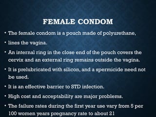 Contraceptive Methods for 3rd MBBS Community Medicine | PPTX