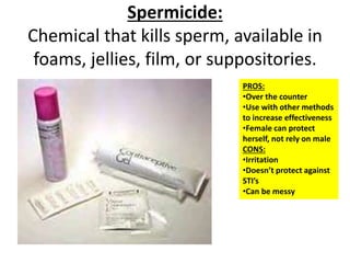 Contraceptive methods | PPTX