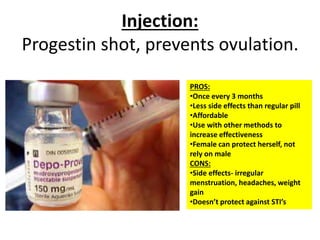 Contraceptive methods | PPTX