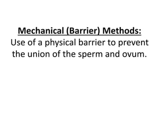 Contraceptive methods | PPTX