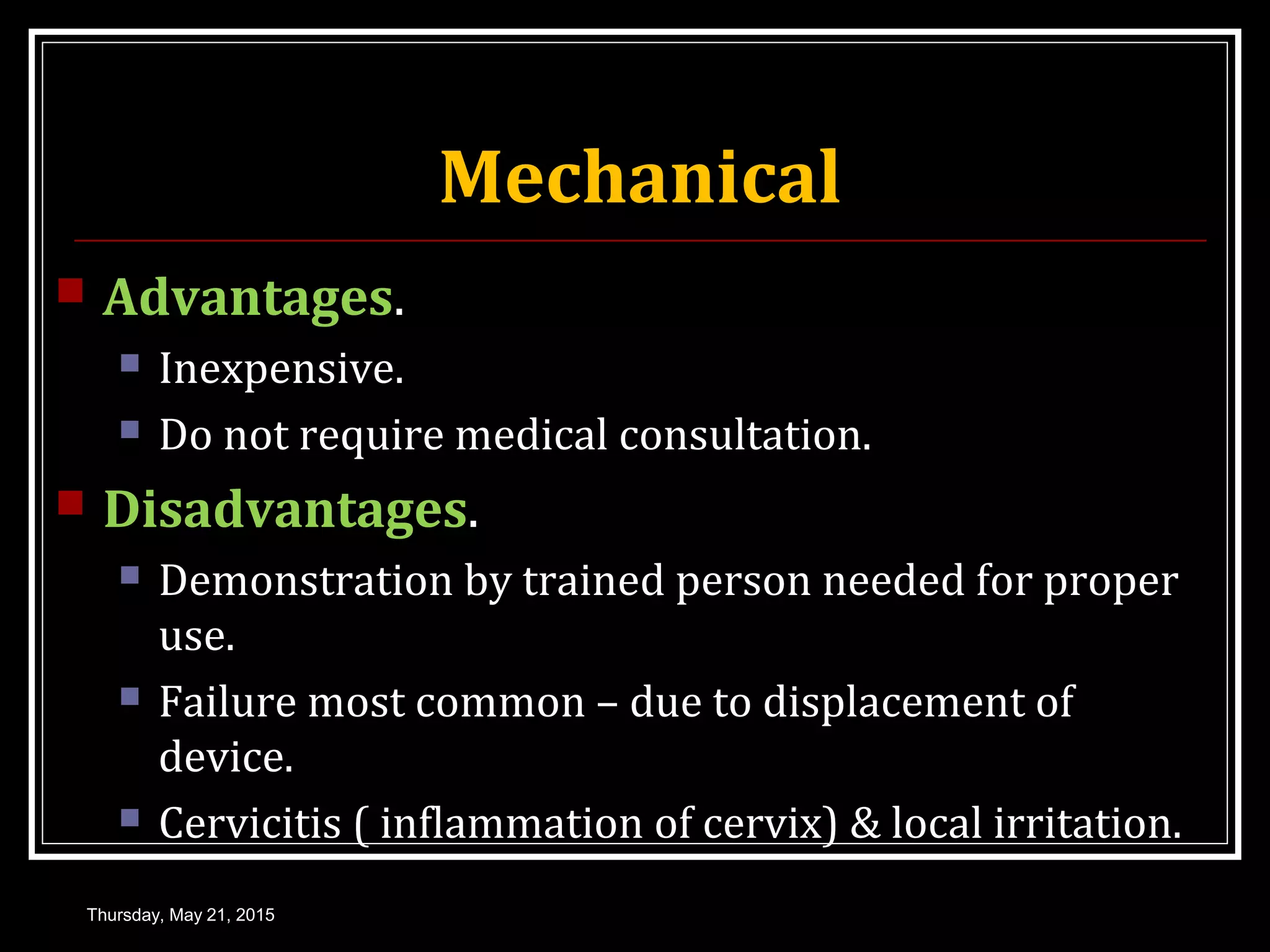 CONTRACEPTIVE METHODS | PPT