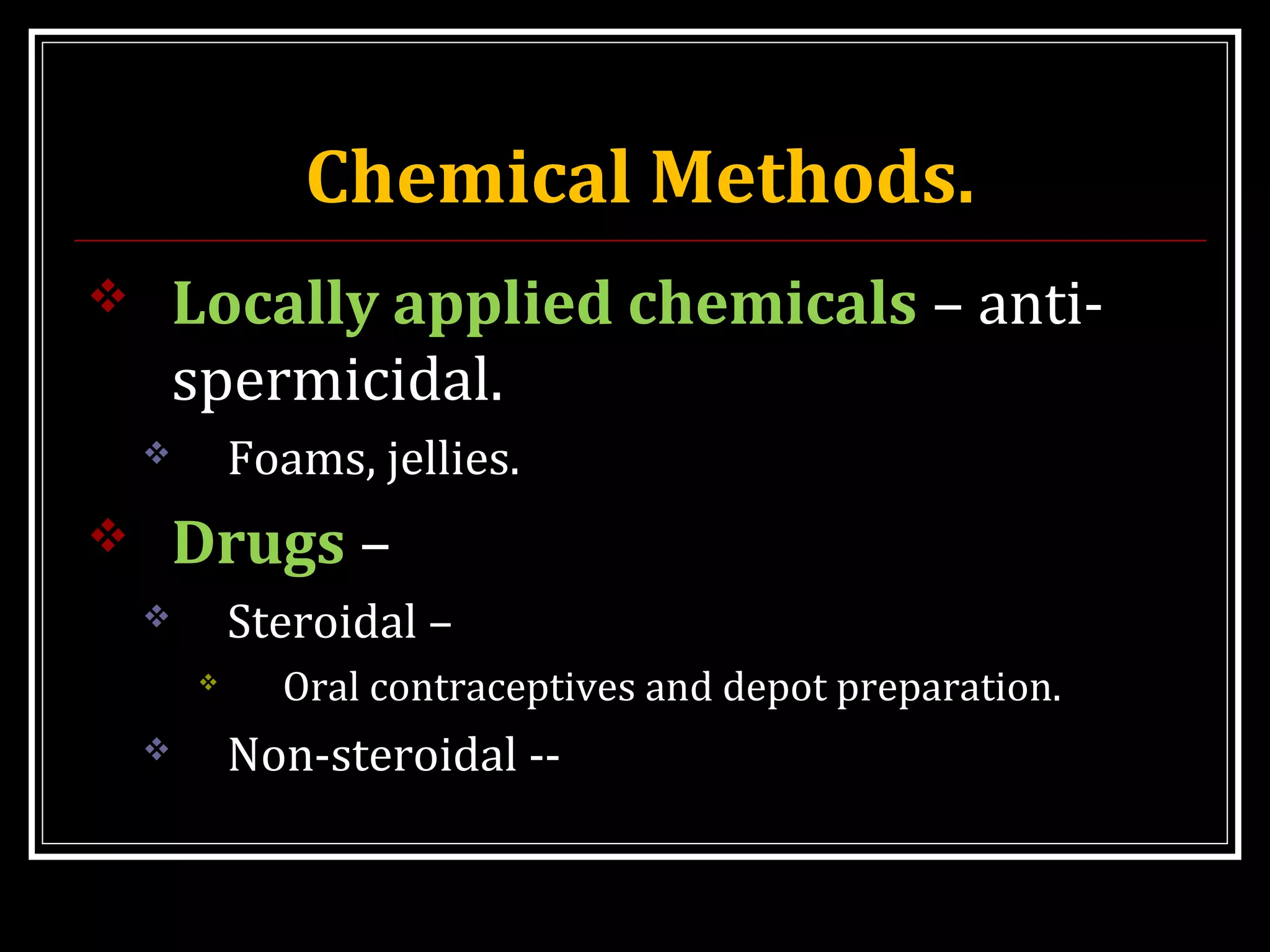 CONTRACEPTIVE METHODS | PPT