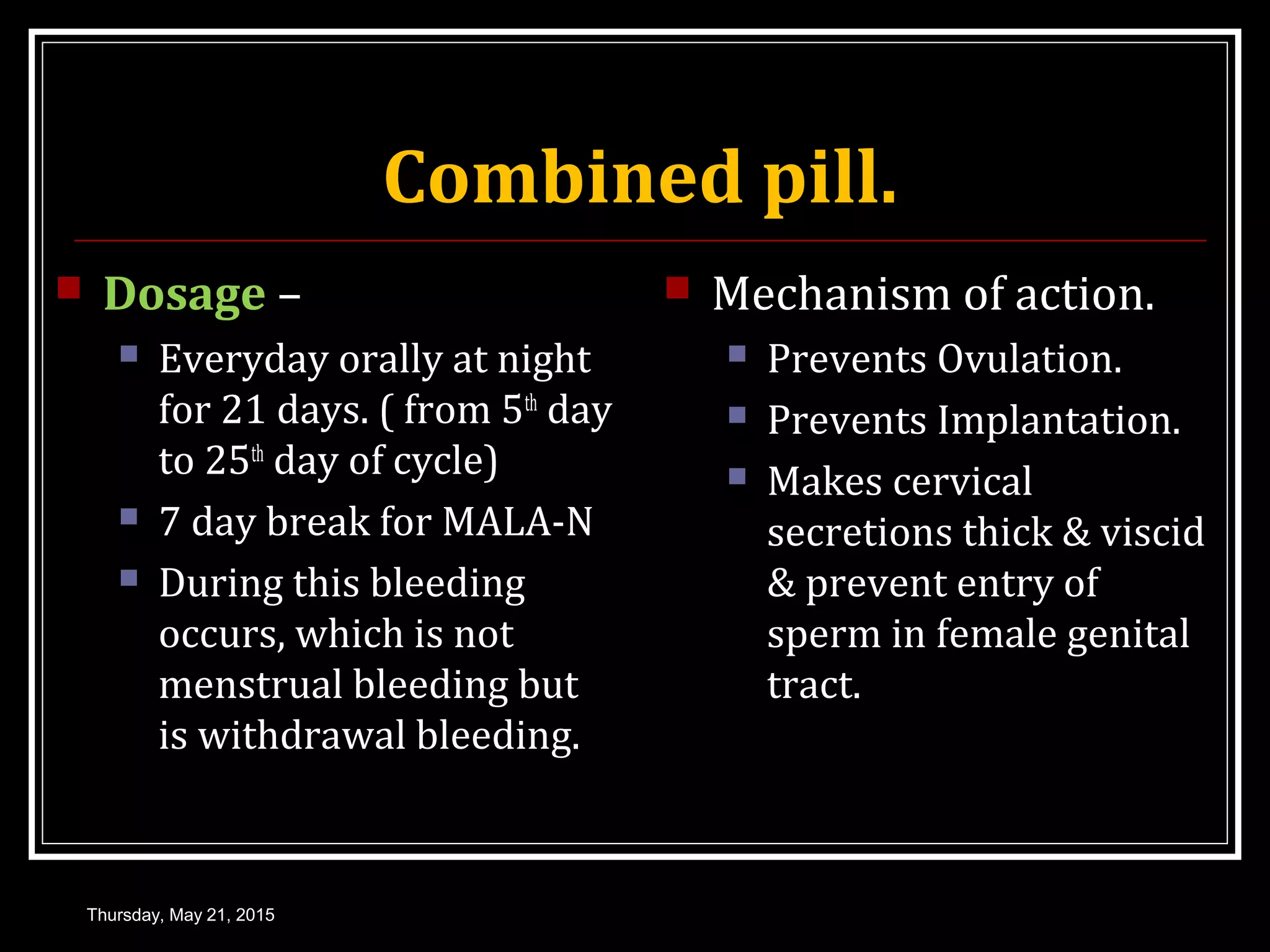 CONTRACEPTIVE METHODS | PPT