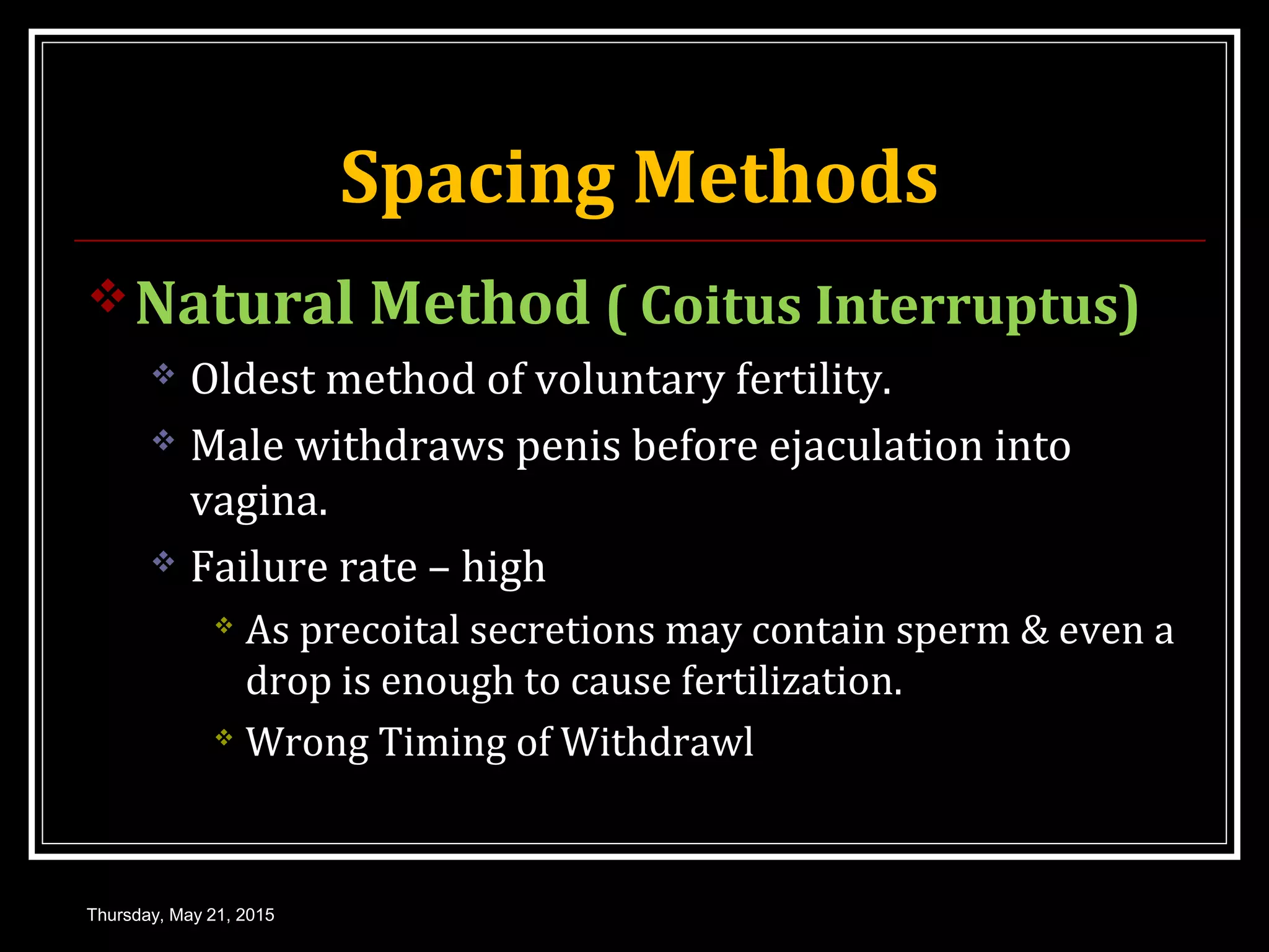CONTRACEPTIVE METHODS | PPT