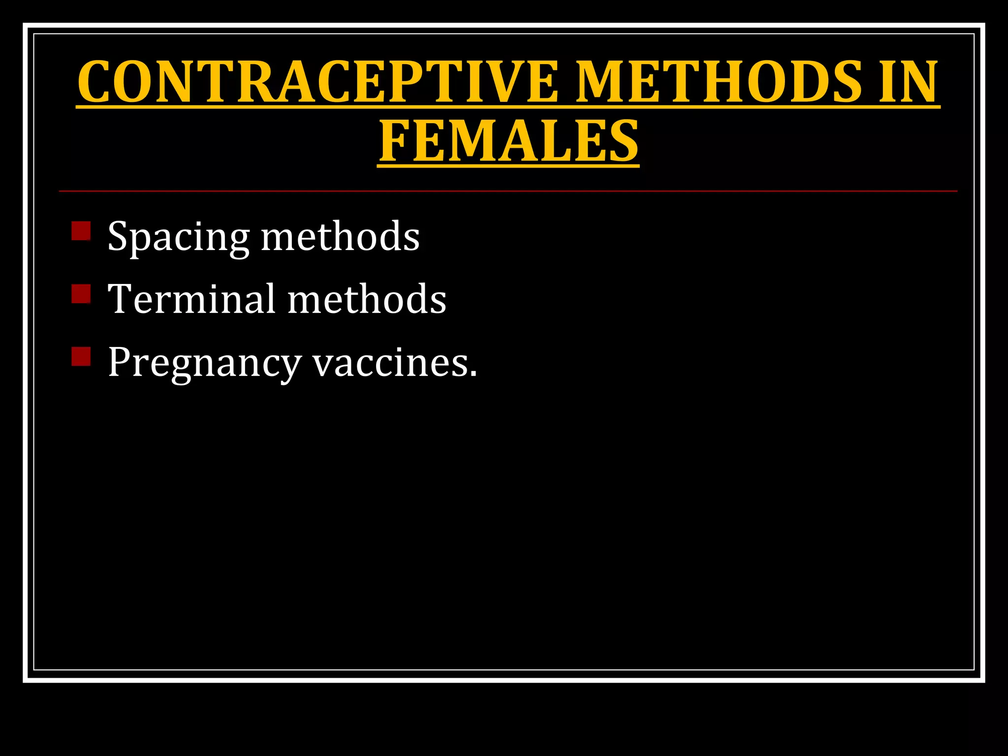 CONTRACEPTIVE METHODS | PPT