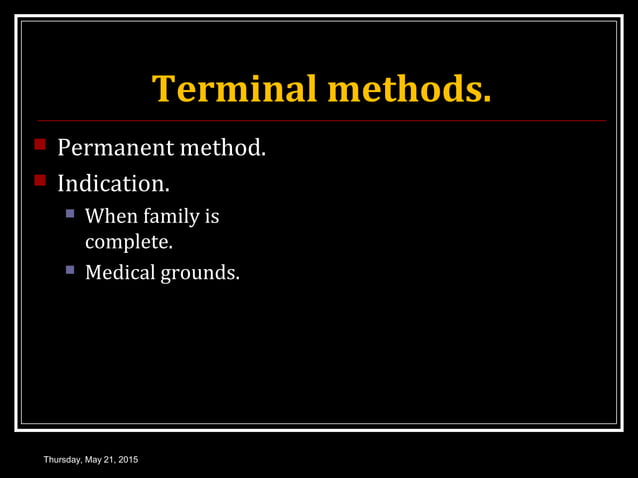 CONTRACEPTIVE METHODS | PPT