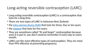 Contraceptive methods obstetric gynaecology | PPTX