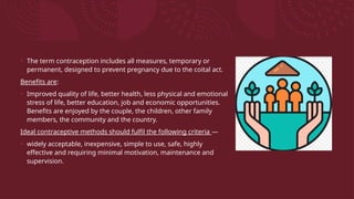 CONTRACEPTIVE METHODS, etiology, symptoms, treatment | PPT
