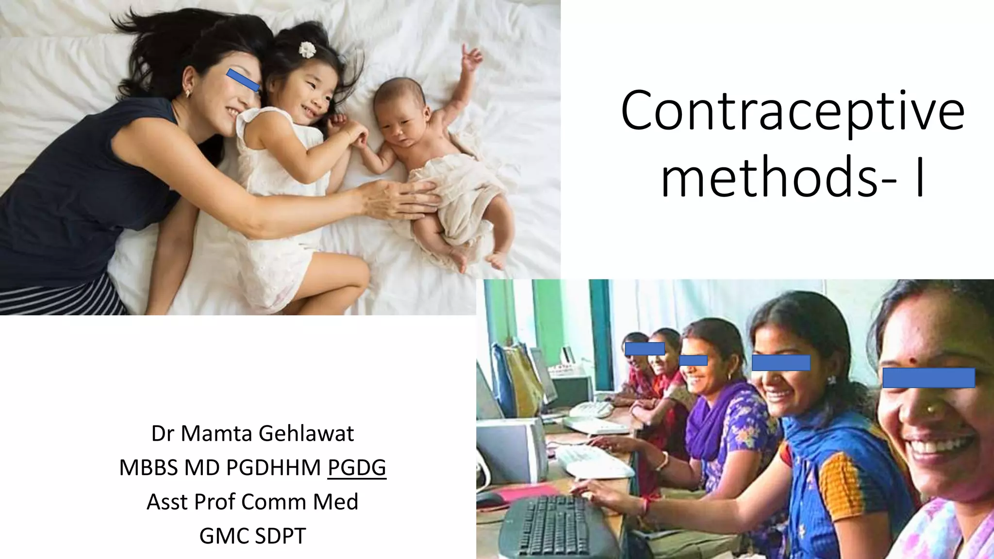 Contraceptive methods I | PPTX
