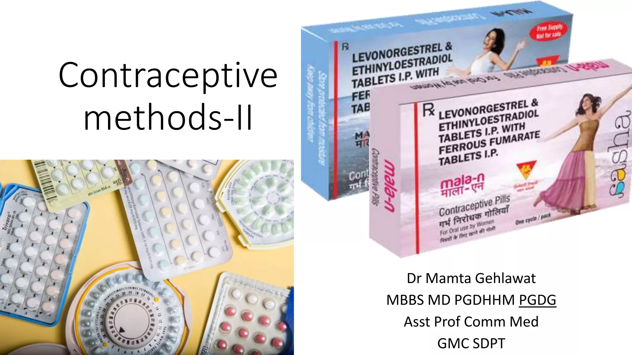 Contraceptive methods II | PPT