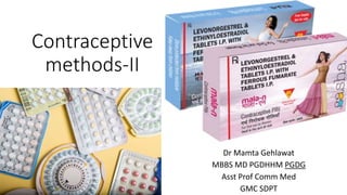 Contraceptive methods II | PPTX