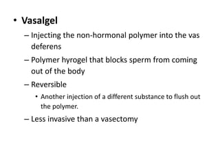 Contraceptive methods in males | PPTX