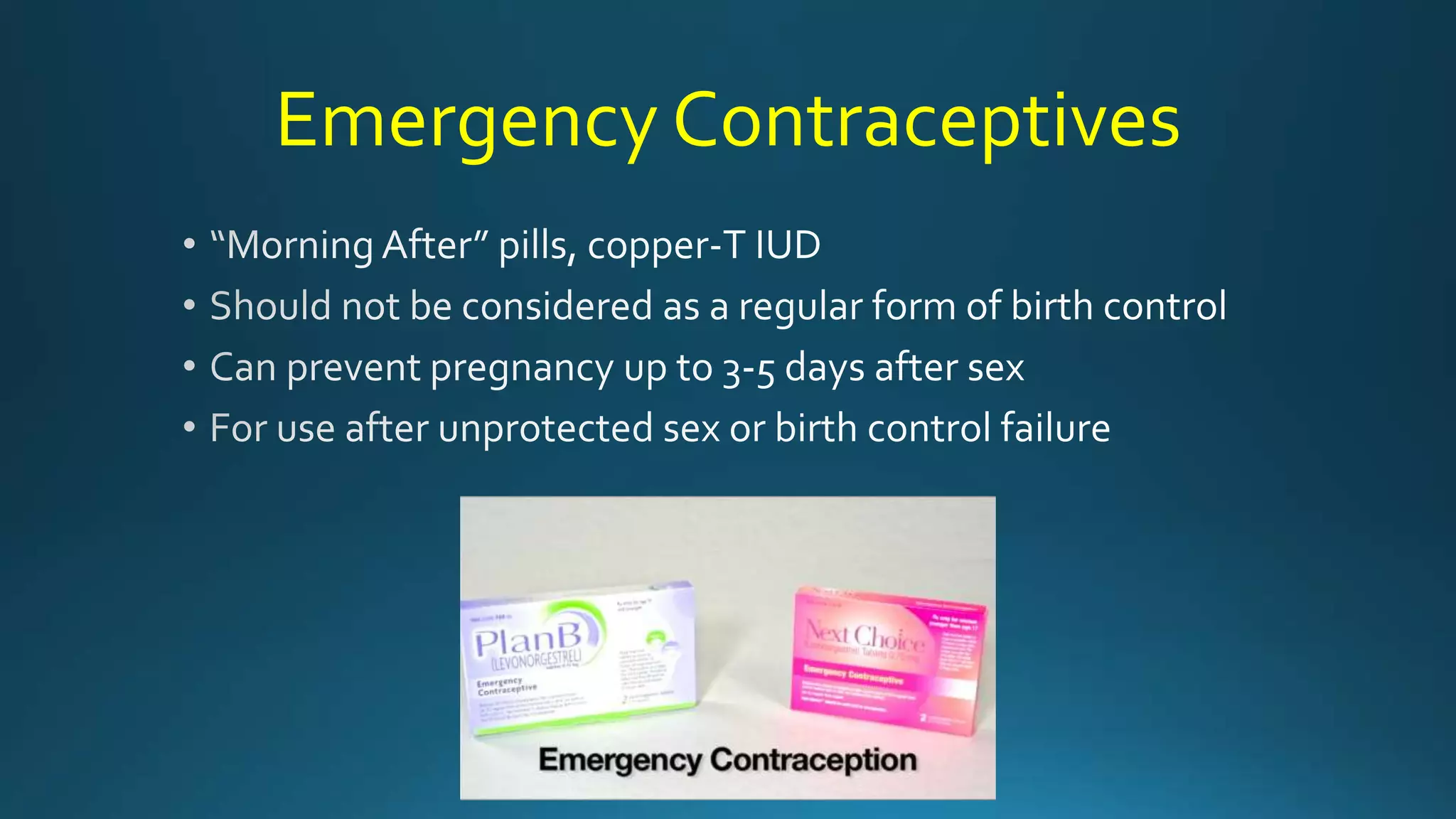 Contraceptive presentation | PPT