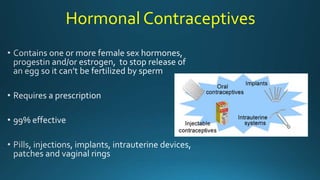 Contraceptive presentation | PPTX