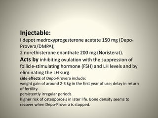 Contraceptives | PPT