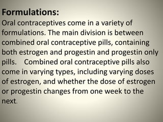 Contraceptives | PPTX