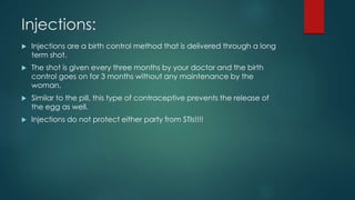 Contraceptives | PPTX | Birth Control | Reproductive Health