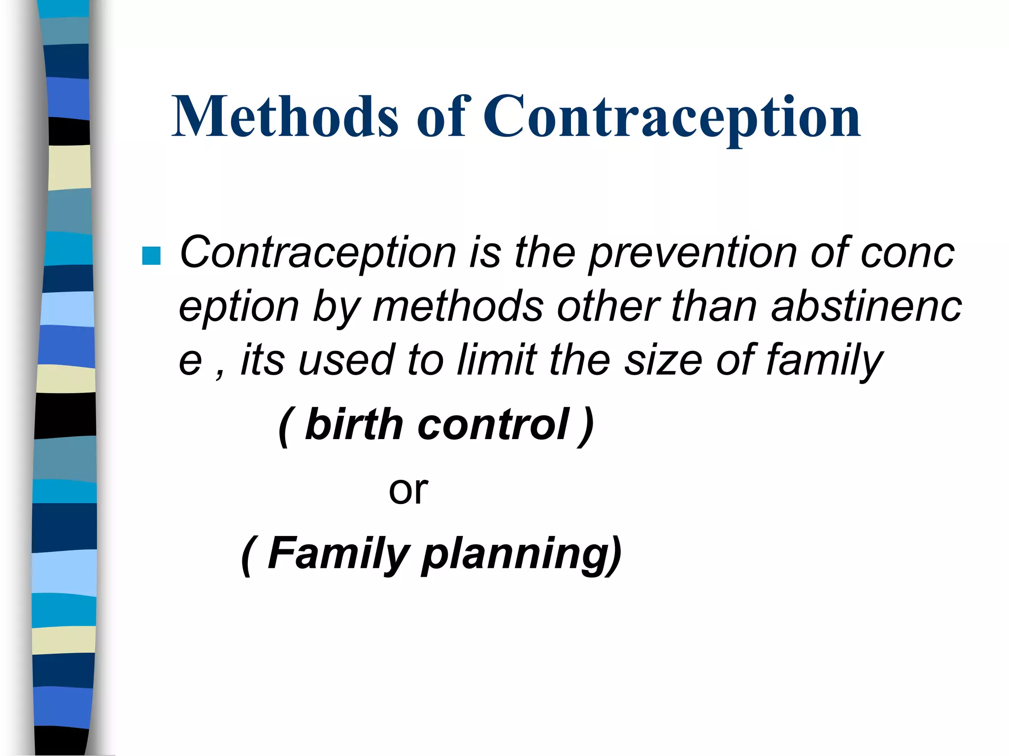 Contraceptives | PPTX