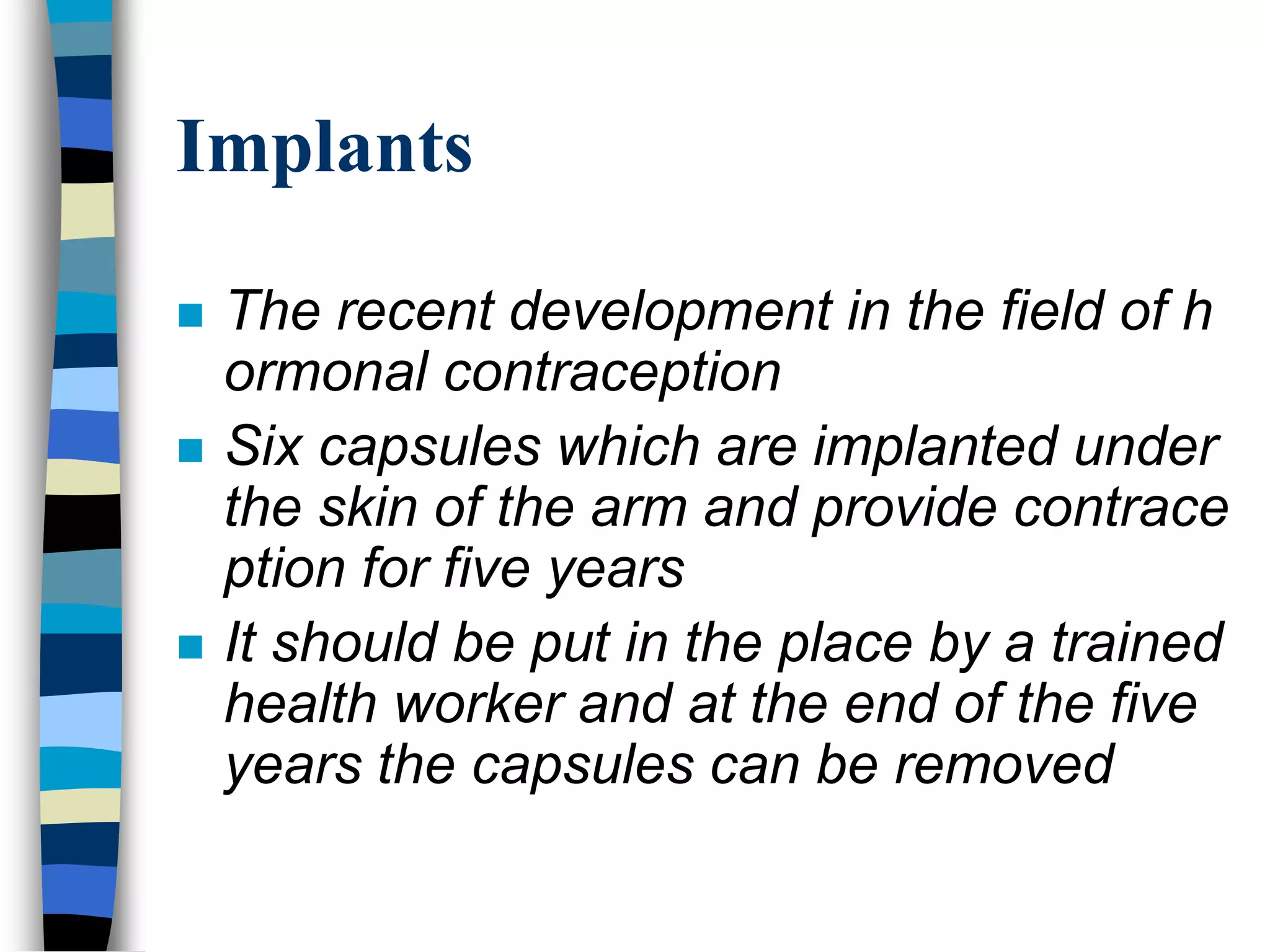Contraceptives | PPTX