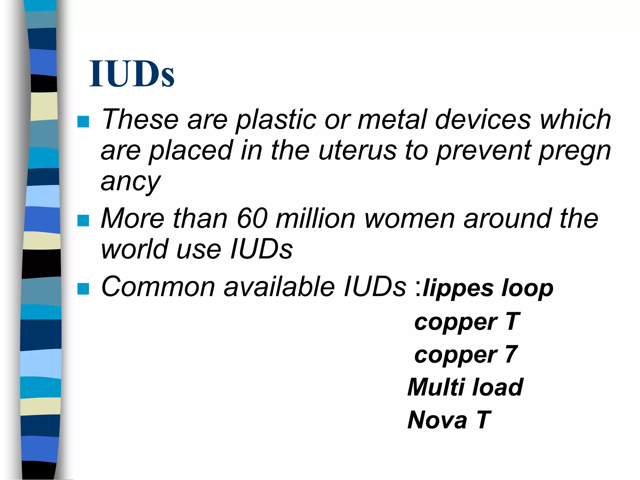 Contraceptives | PPTX