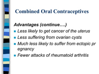 Contraceptives | PPTX