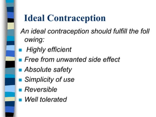 Contraceptives | PPTX