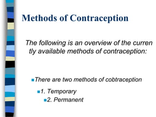 Contraceptives | PPTX