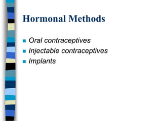 Contraceptives | PPTX