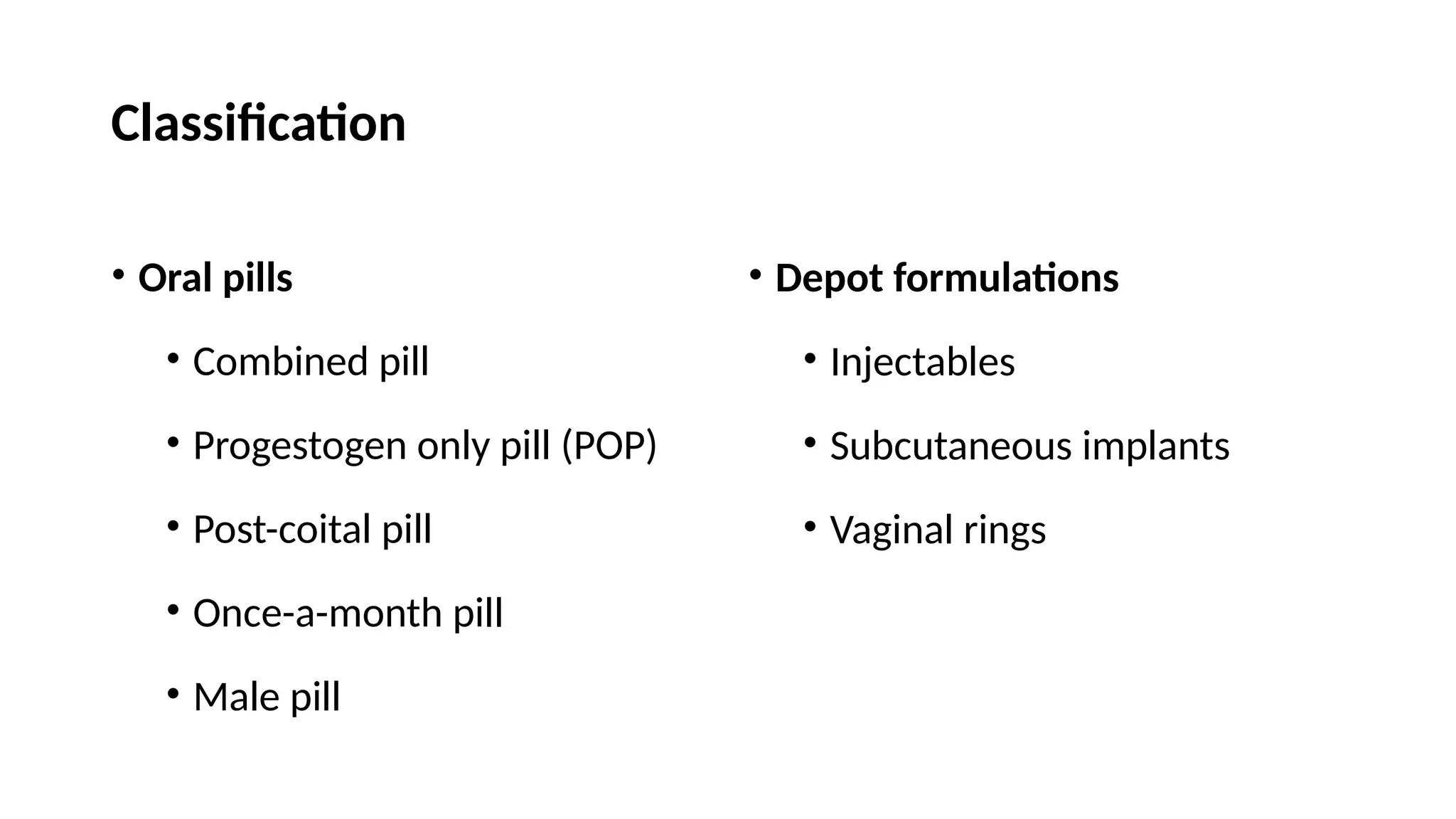 CONTRACEPTIVES newer - PPT recent advances | PPT