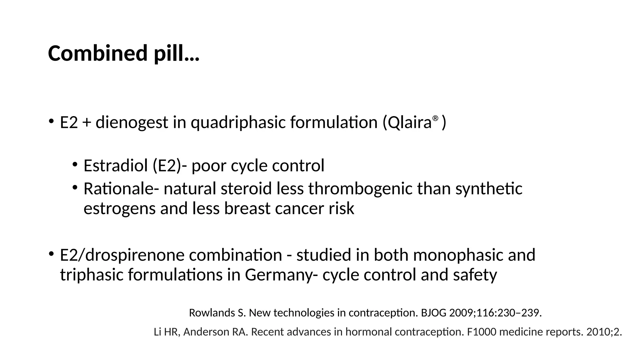 CONTRACEPTIVES newer - PPT recent advances | PPT