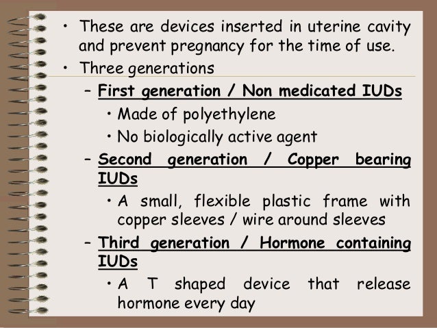 Contraceptives methods