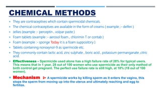 Contraceptive types and its mechanism | PPTX