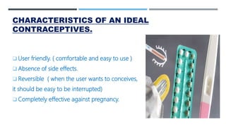 Contraceptive types and its mechanism | PPTX