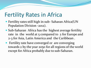 Contraceptive use in sub saharan africa -the sociocultural context | PPT