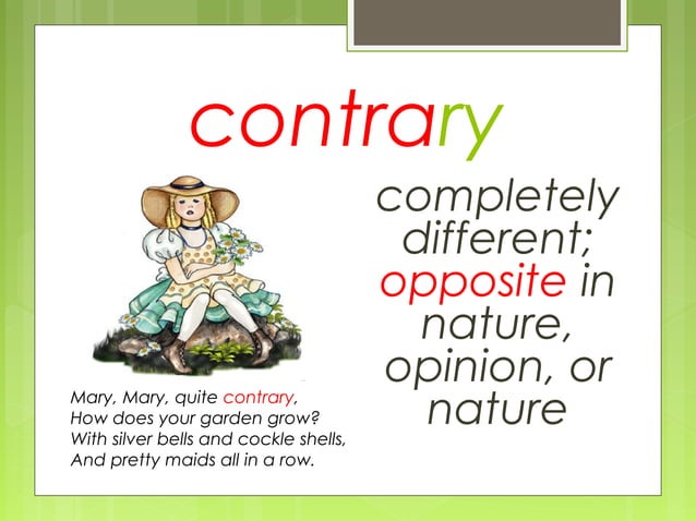 Contra counter vocabulary_words | PPT