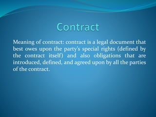 Contract | PPT